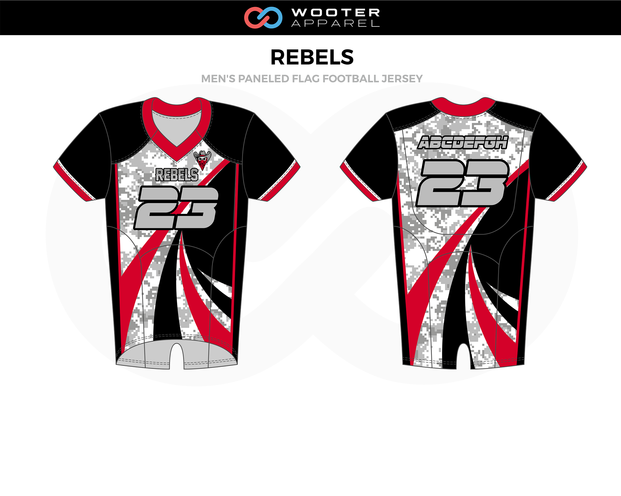 Flag Football Designs | Design Your Own Flag Football Uniforms | Wooter ...