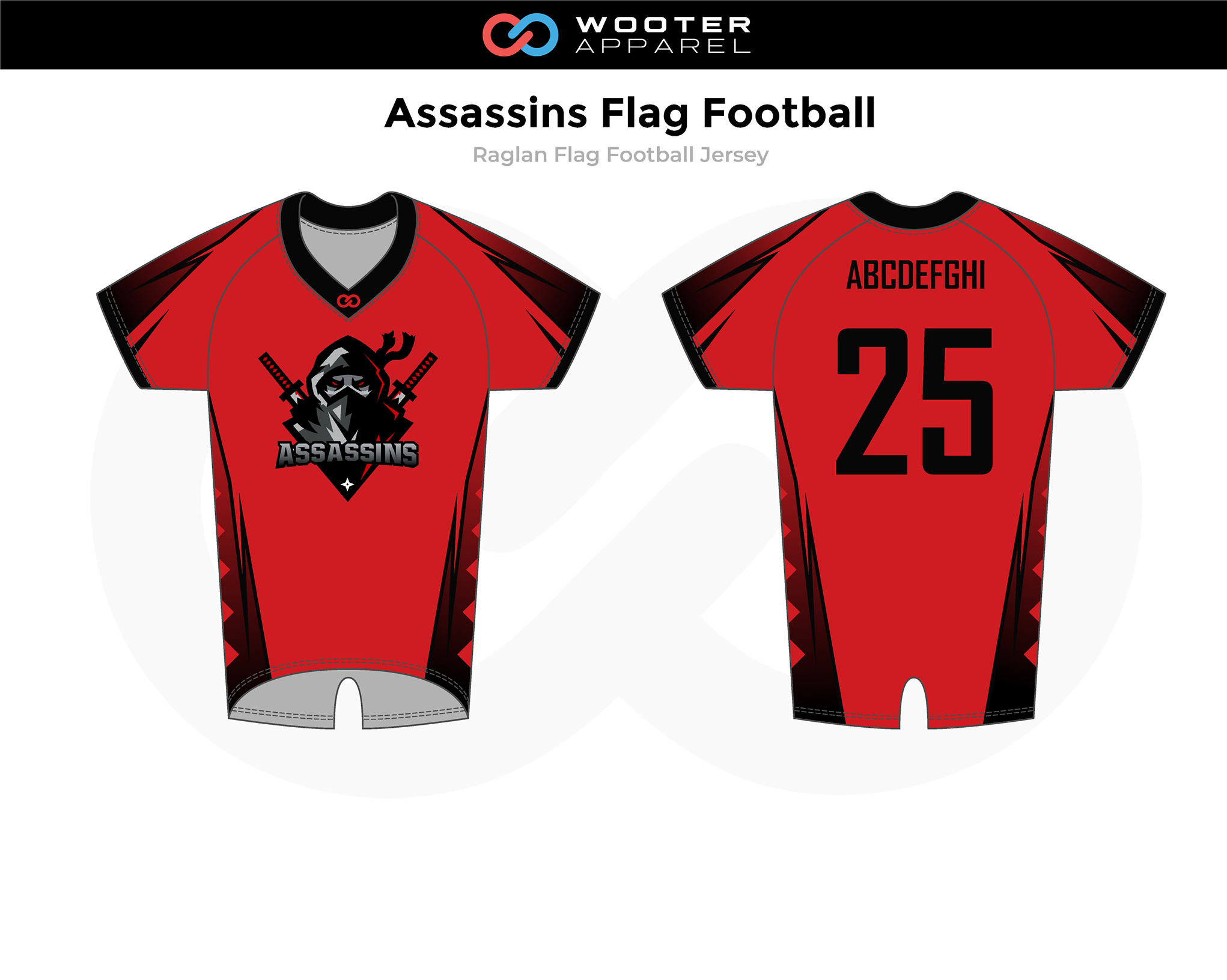 Flag Football Designs | Design Your Own Flag Football Uniforms | Wooter ...