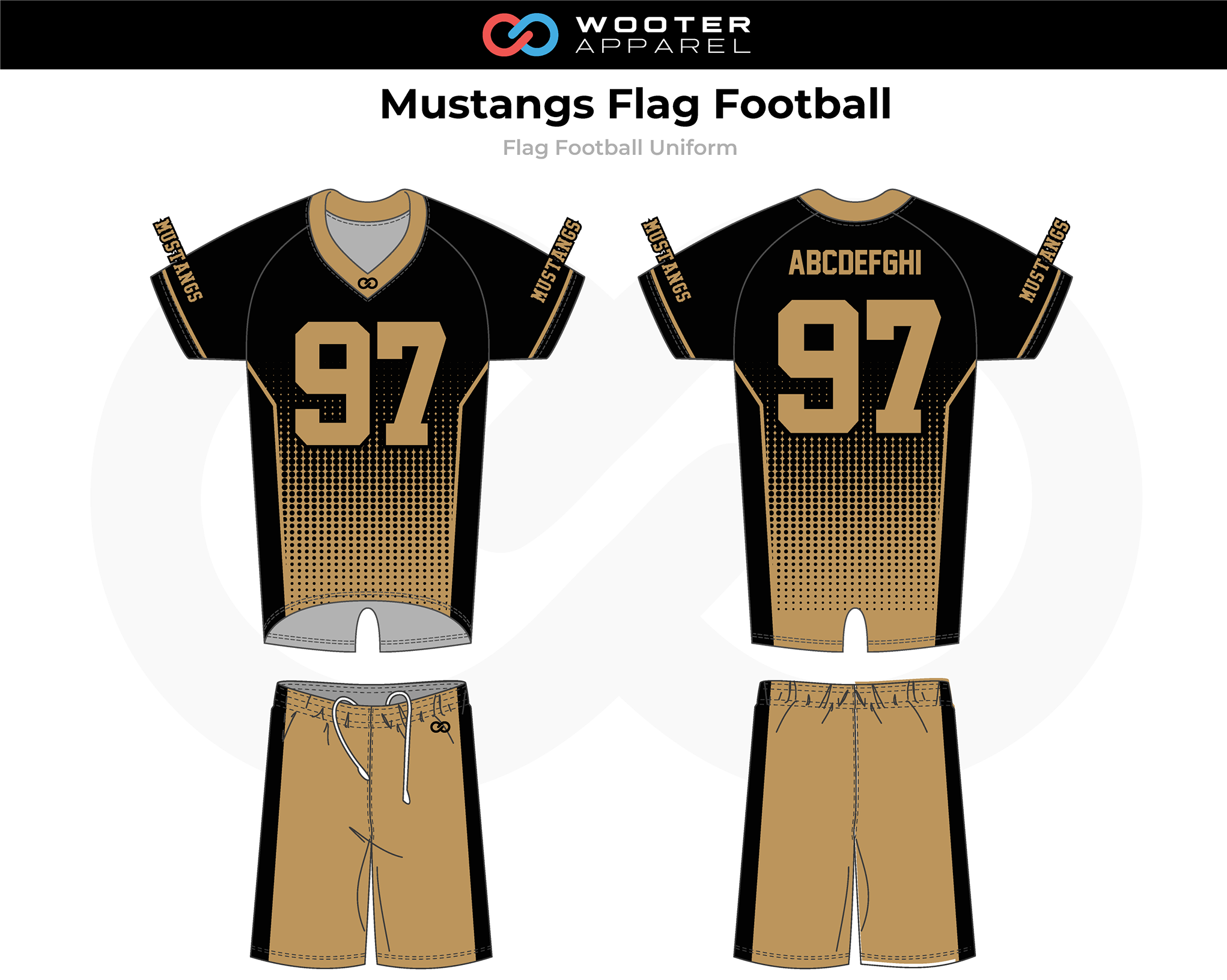 Flag Football Designs | Design Your Own Flag Football Uniforms | Wooter ...