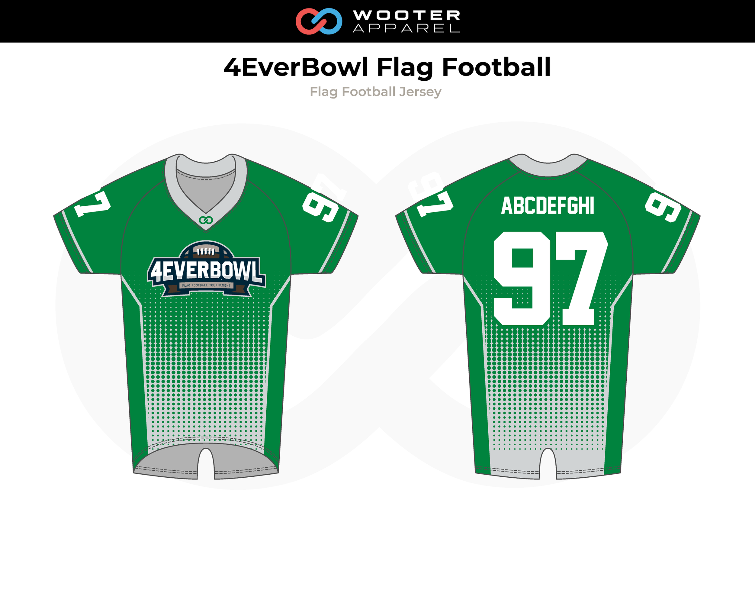 Flag Football Designs | Design Your Own Flag Football Uniforms | Wooter ...