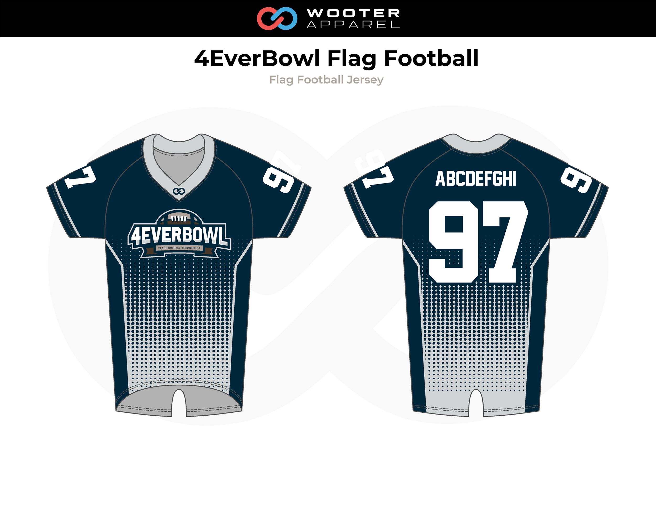 Flag Football Designs | Design Your Own Flag Football Uniforms | Wooter ...