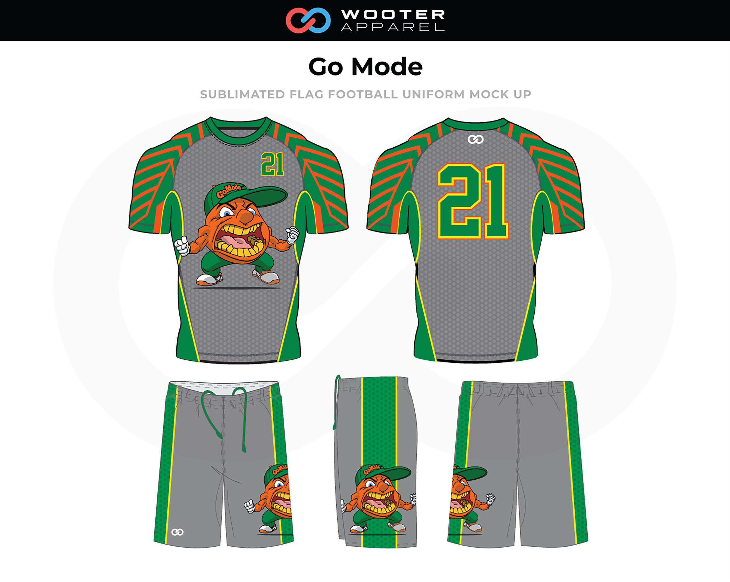 Flag Football Designs | Design Your Own Flag Football Uniforms | Wooter ...