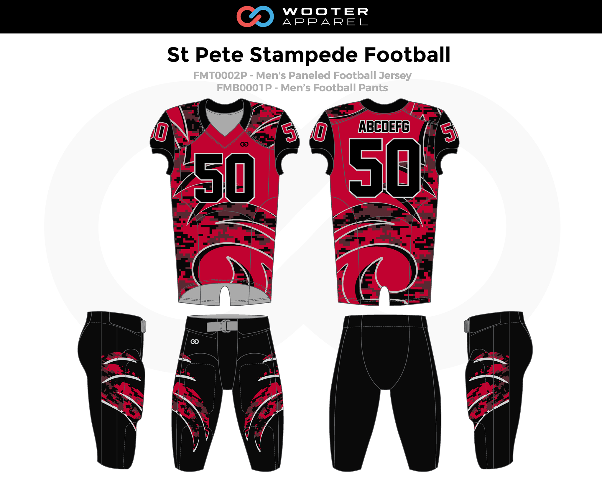 Custom Football Uniform Designs | Football Uniform Designer | Wooter ...