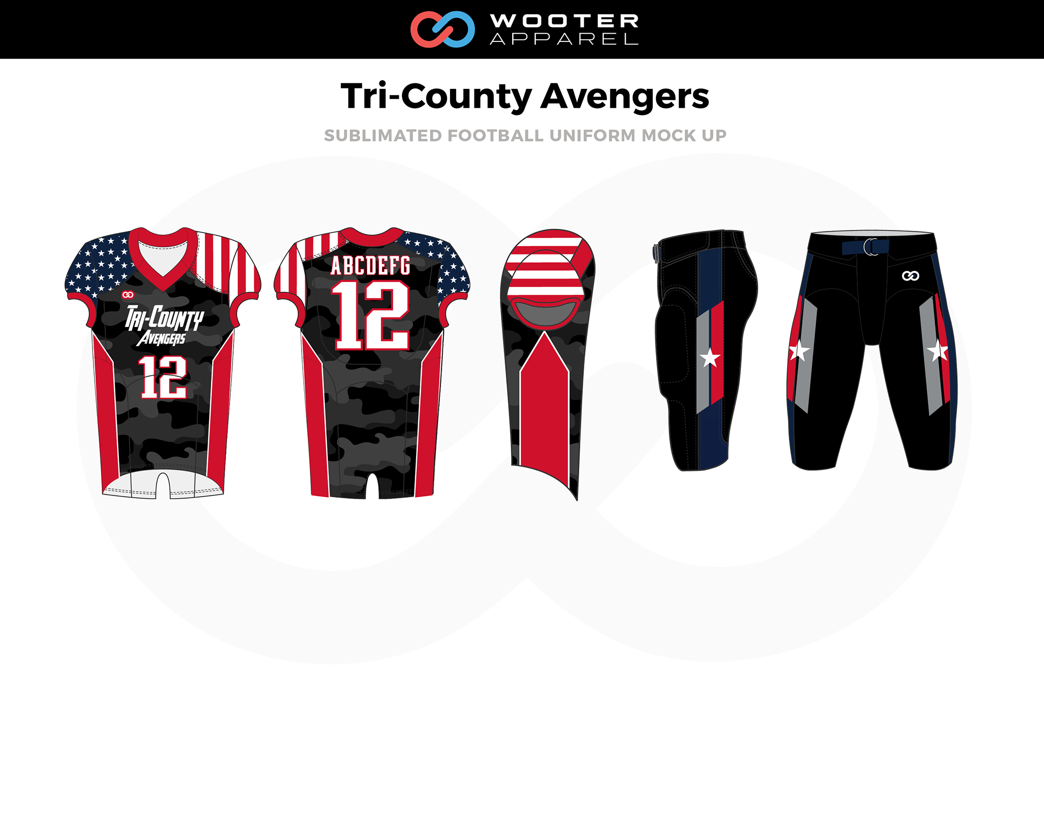 Custom Football Uniform Designs | Football Uniform Designer | Wooter ...