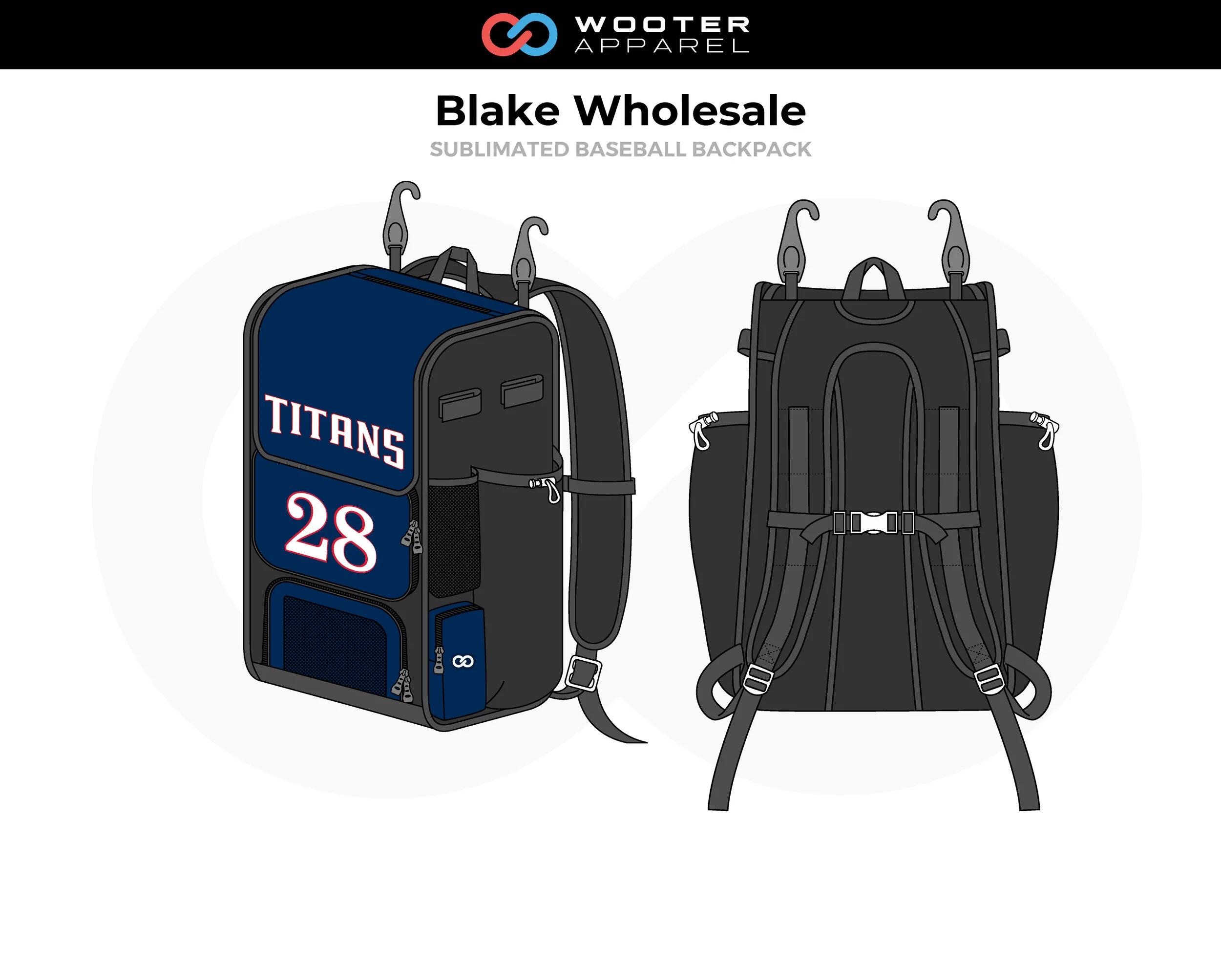 Custom Baseball Bat Bags & Backpacks | Custom Bat Bags | Wooter Apparel