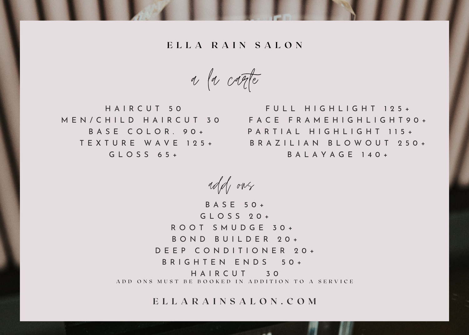 Ella Rain Salon