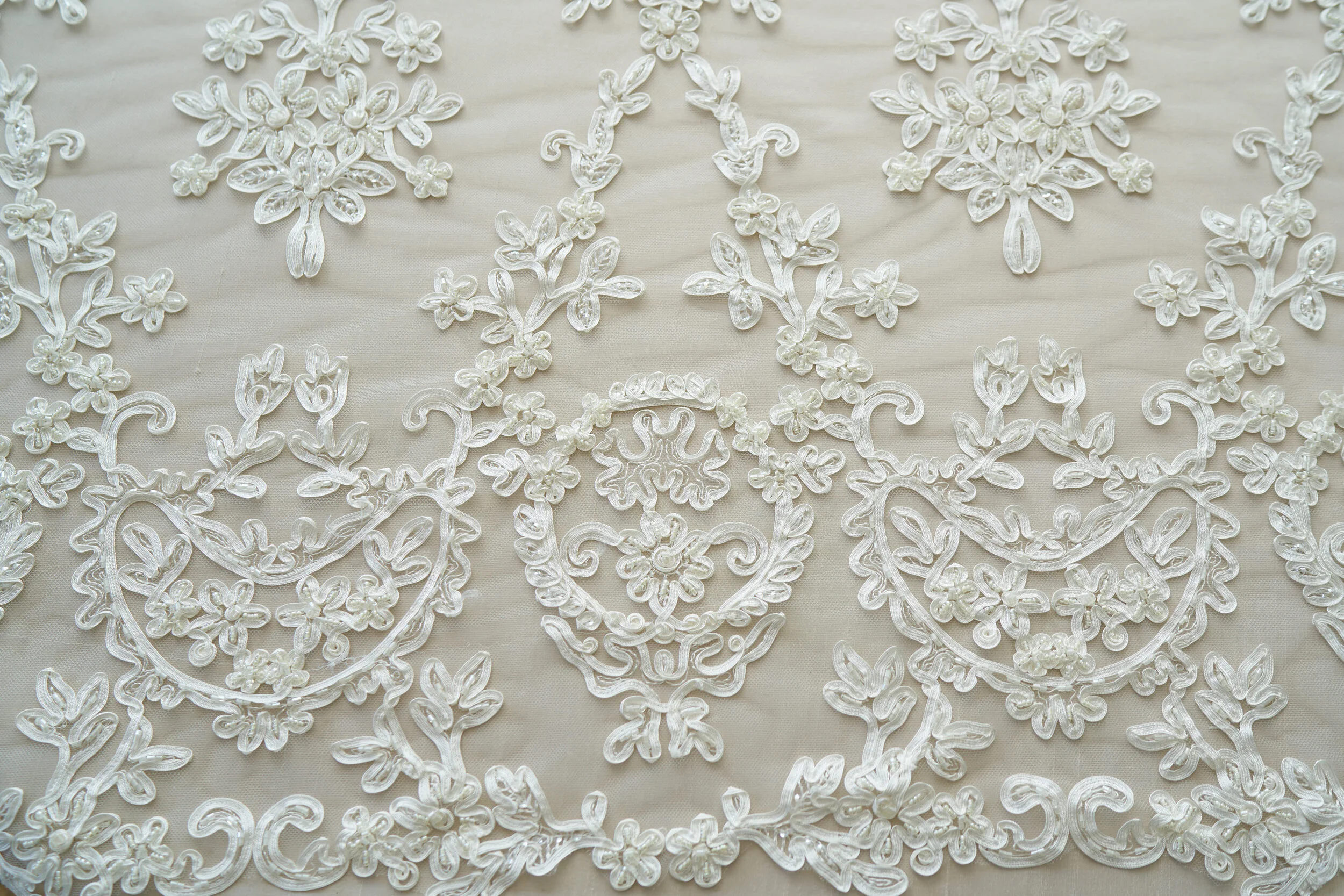 Lace and Sequin Remnants — Silk & Stitch