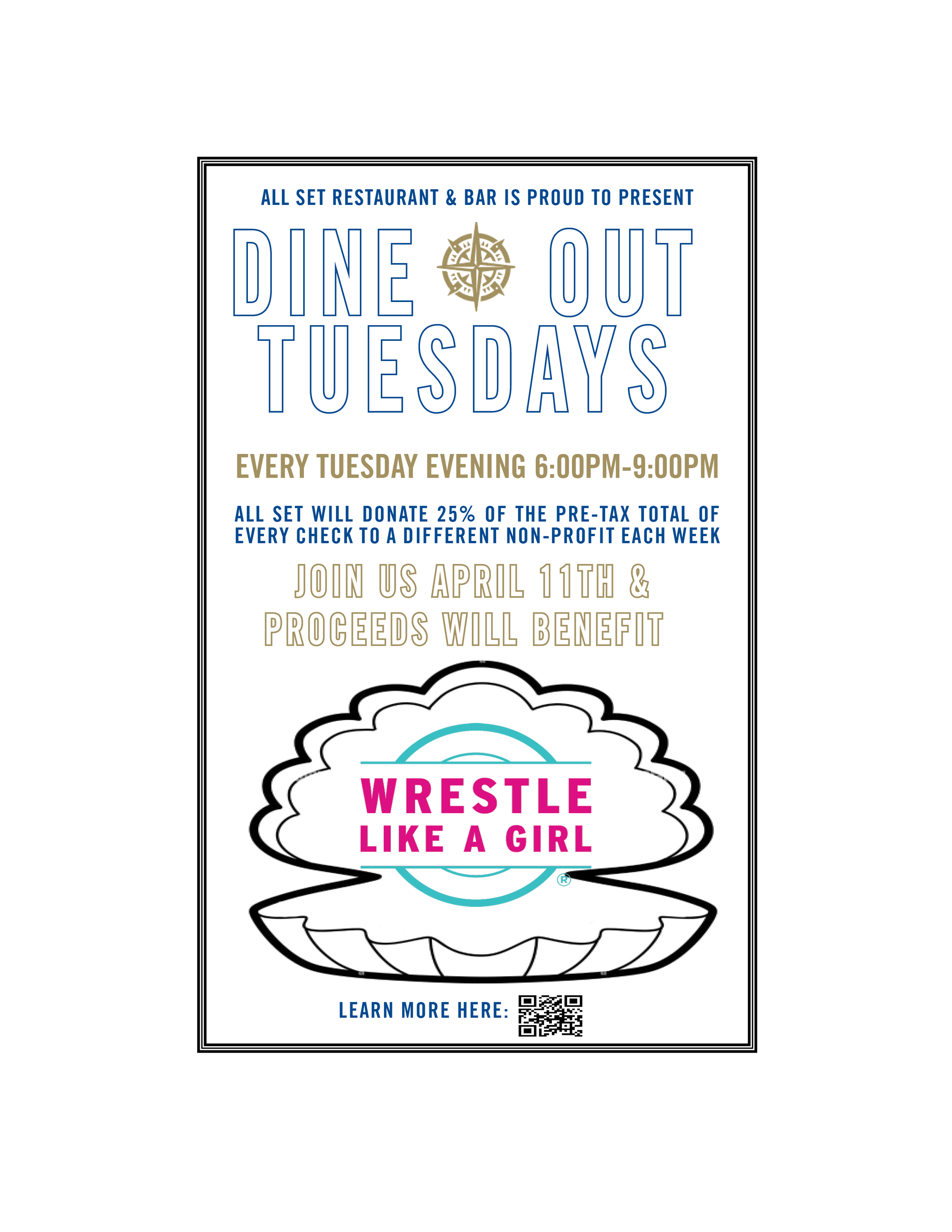 Maryland - All Set Restaurant & Bar Dine Out Tuesday — Wrestle Like A ...