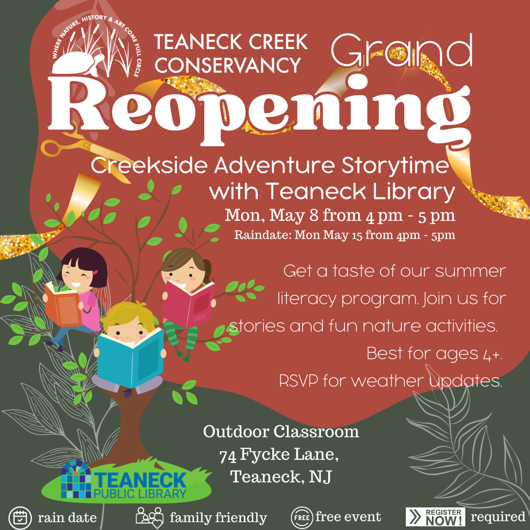 Reopening: Creekside Adventure Storytime with Teaneck Library — Teaneck ...