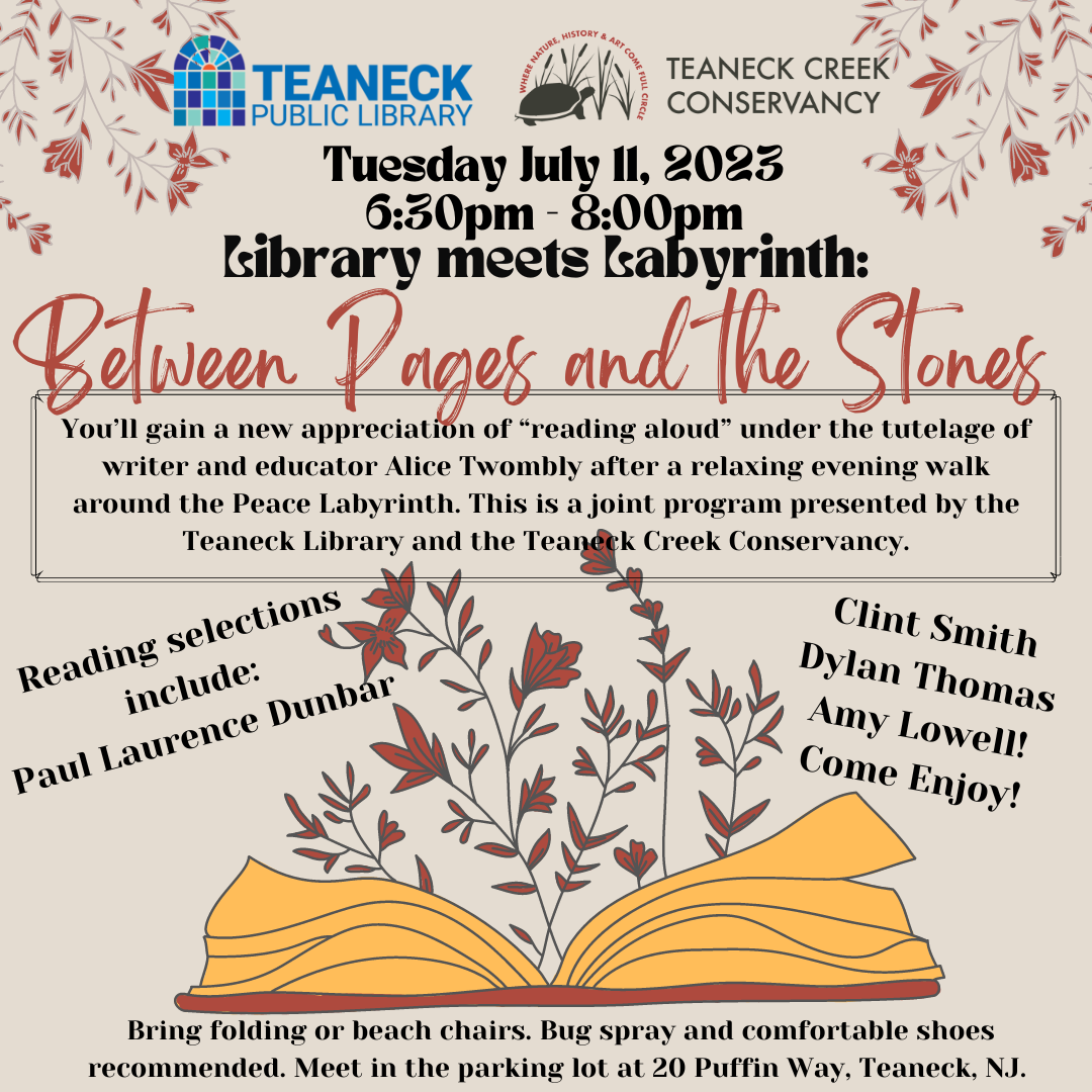 Between Pages and the Stones: Library meets Labyrinth — Teaneck Creek ...