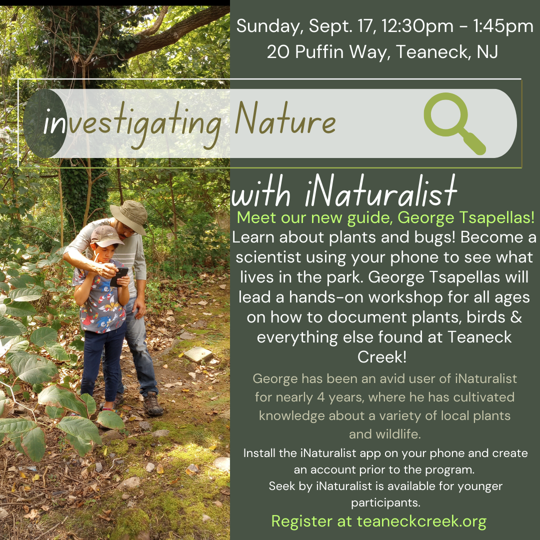 Upcoming Free Programs — Teaneck Creek Conservancy