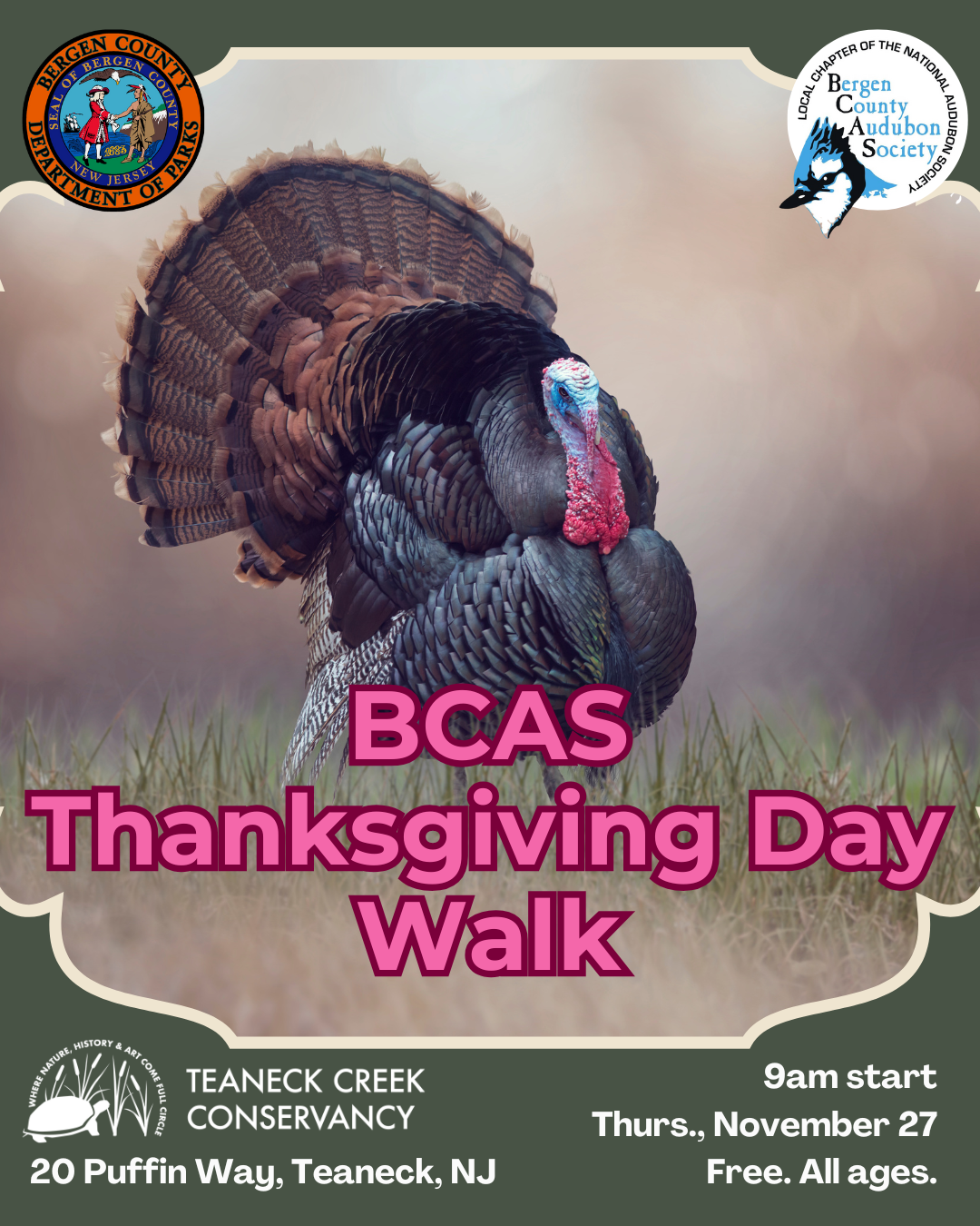 BCAS Thanksgiving Day Walk — Teaneck Creek Conservancy