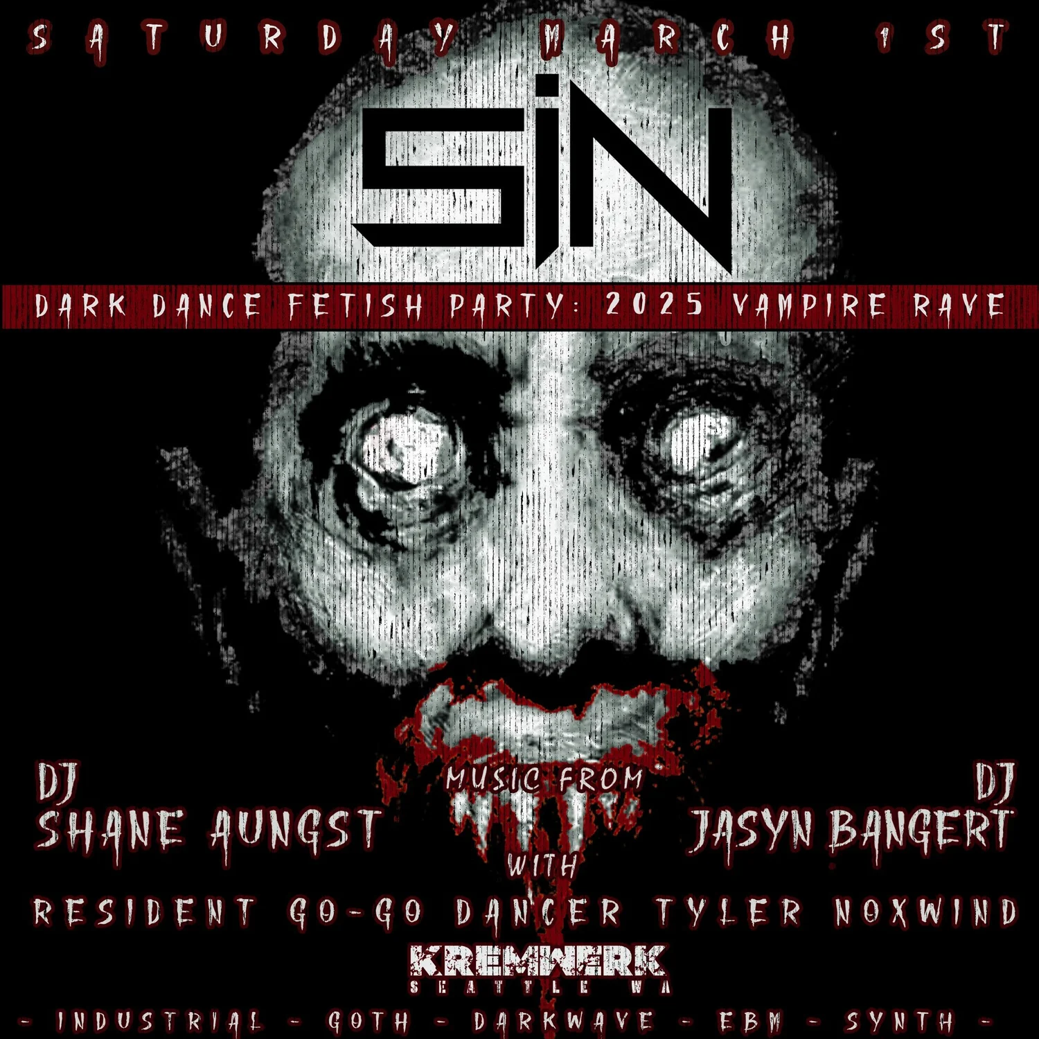 SIN: VAMPIRE RAVE 2025 — Kremwerk