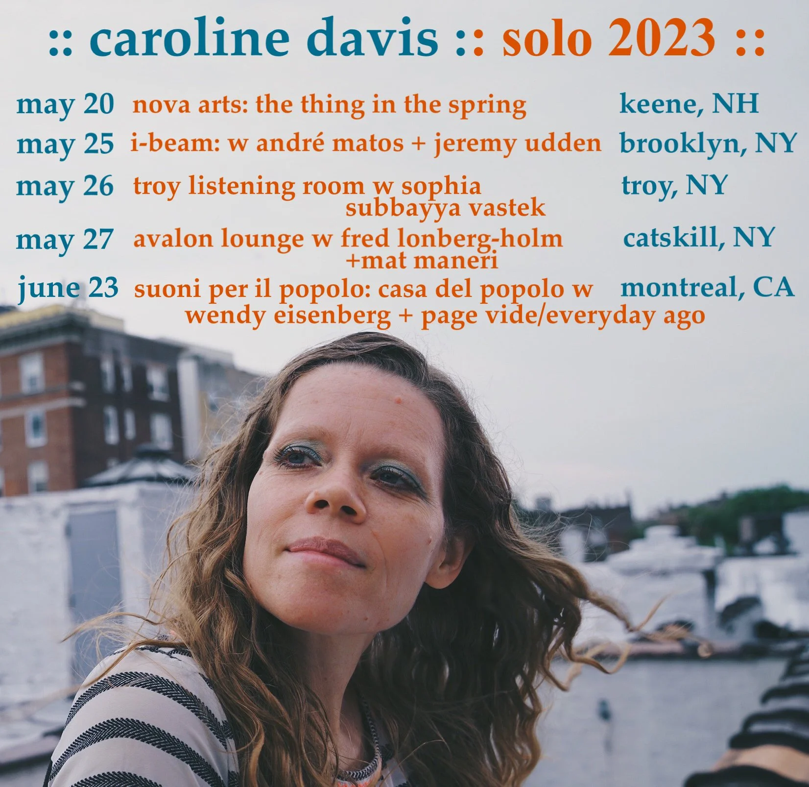 Caroline Davis performances — Caroline Davis