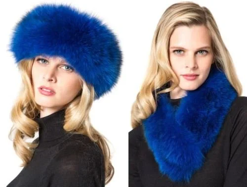 Fox Fur Headband and Neckwarmer — Cashmere Pashmina Group