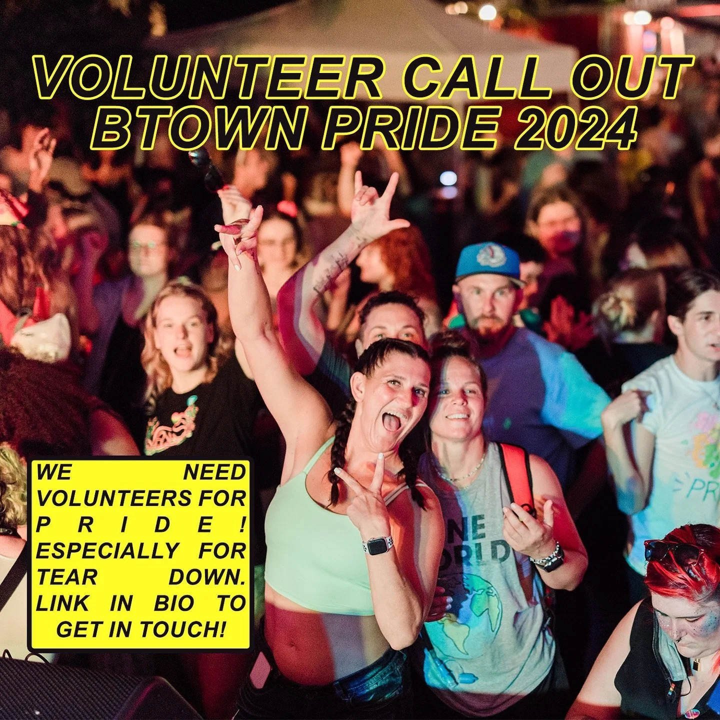 Volunteer form — Bloomington PRIDE