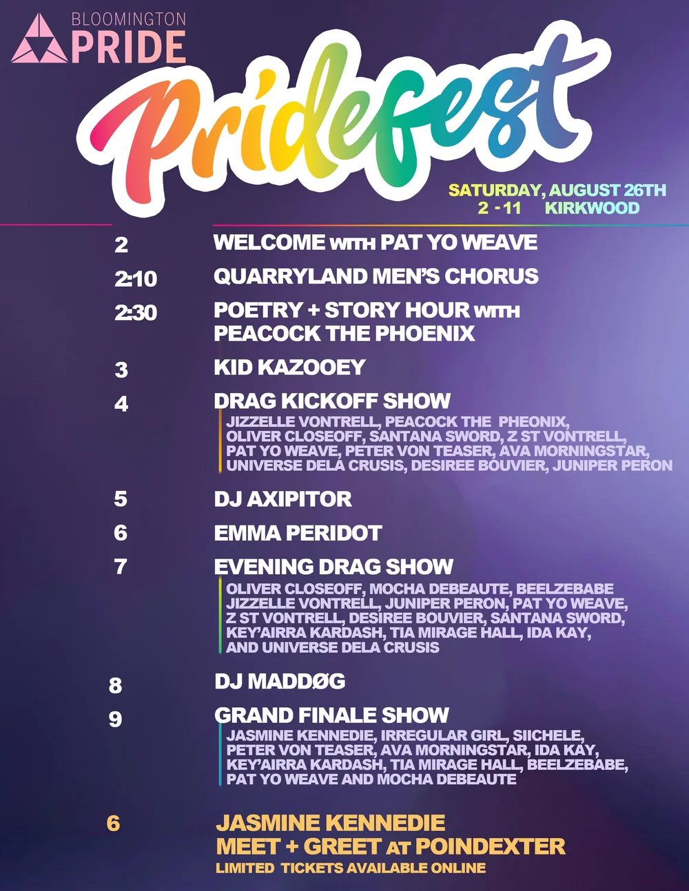 Pridefest — Bloomington PRIDE