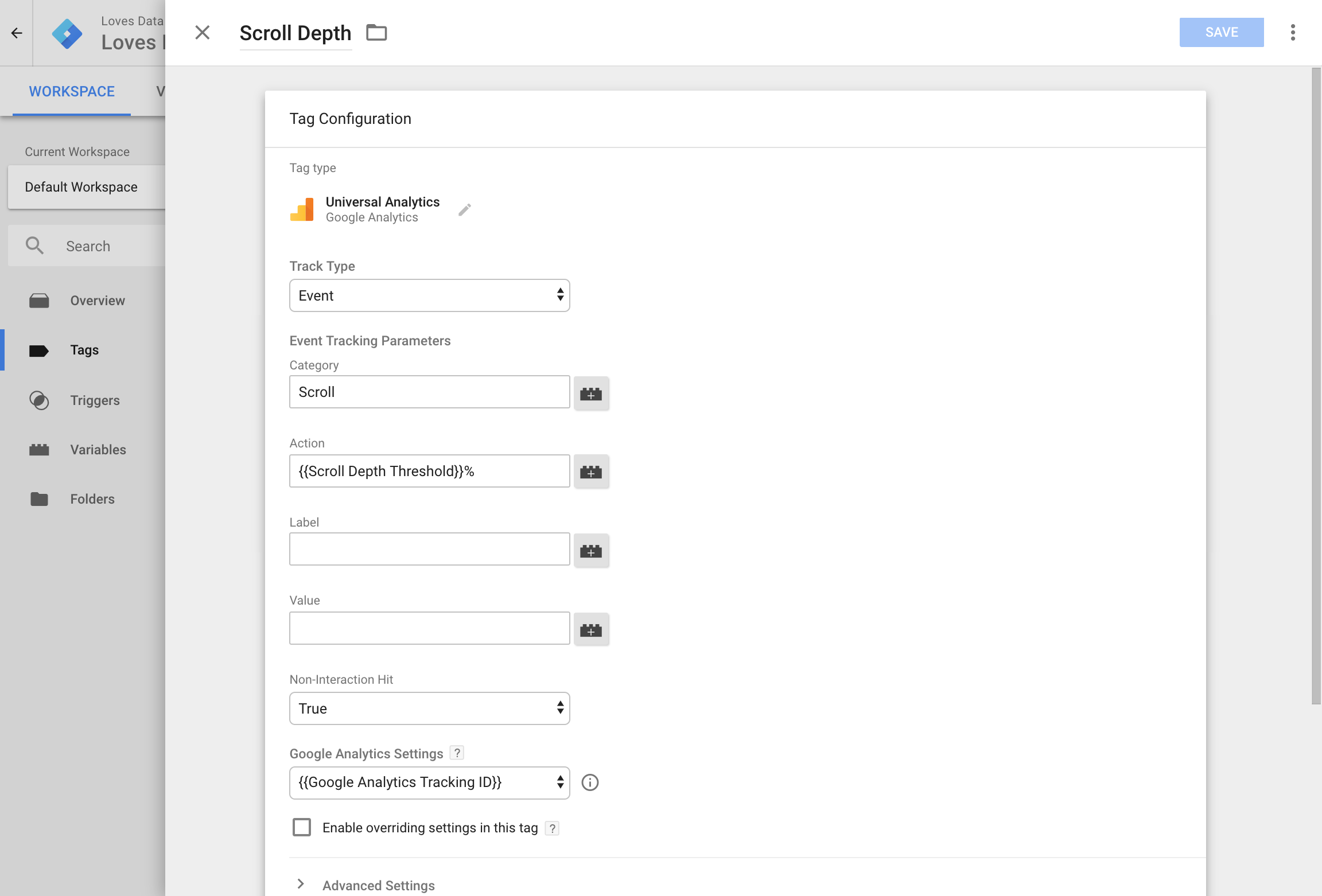 How to track scroll depth with Google Tag Manager