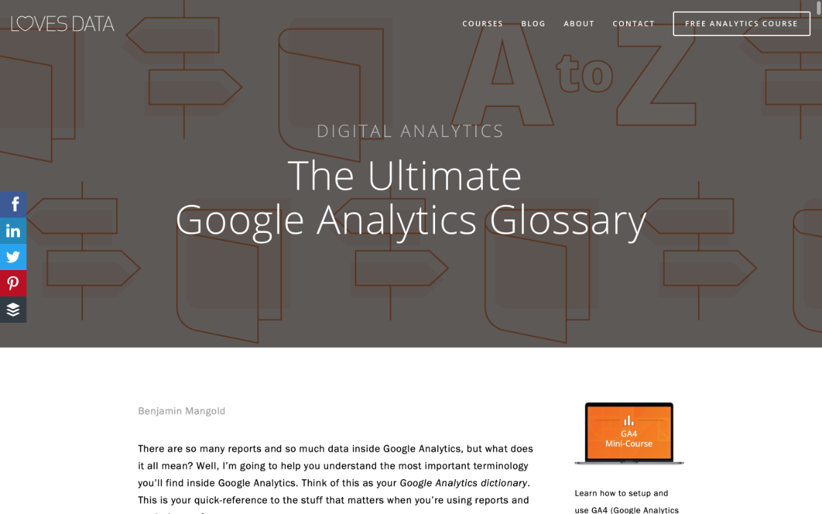 Ultimate Beginner's Guide To Learning Google Analytics
