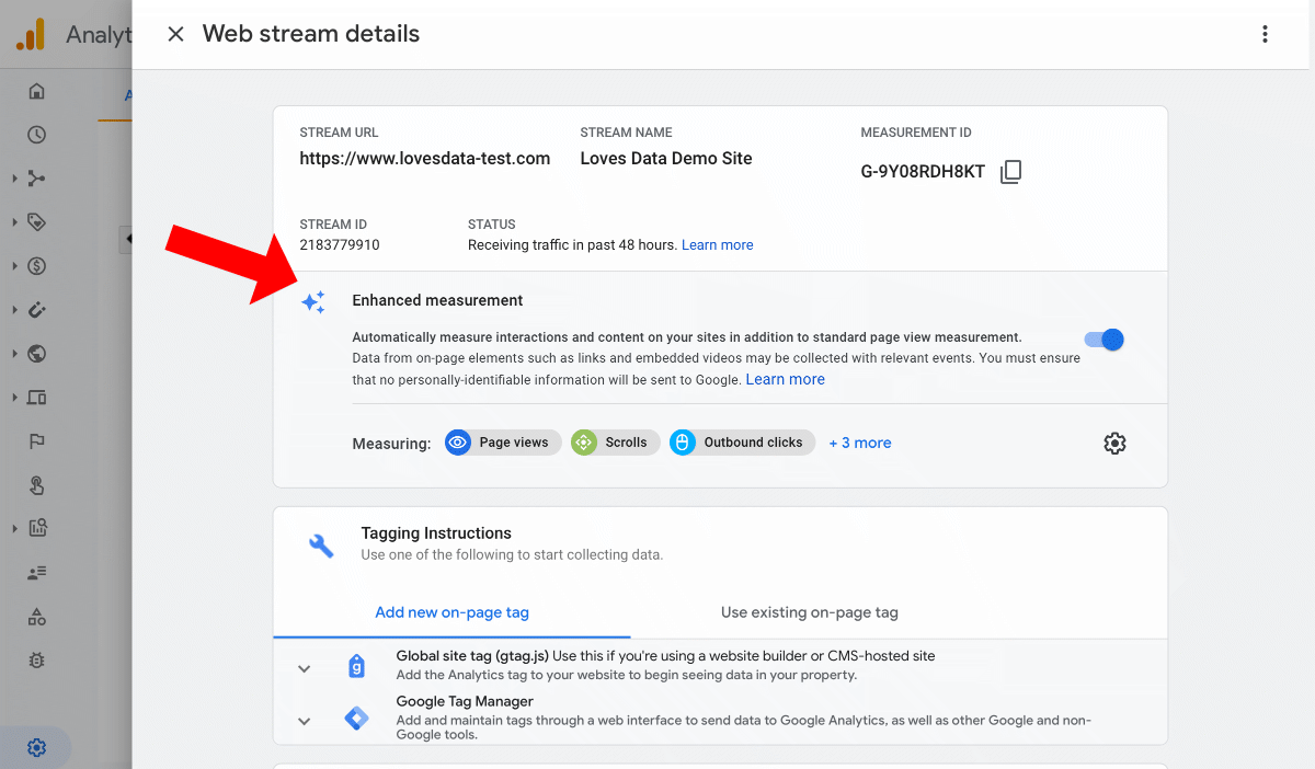 Enhanced Measurement in Google Analytics 4 (GA4)
