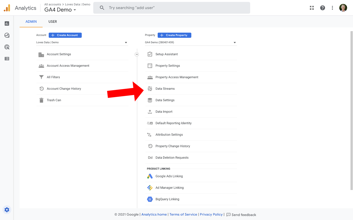 Deleting a Data Stream in Google Analytics 4 (GA4)