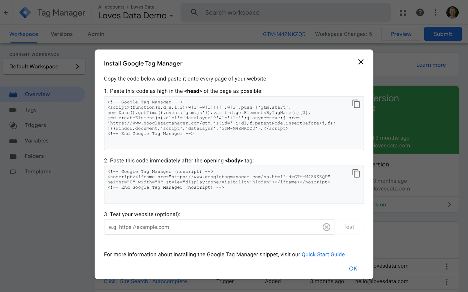 Google Tag Manager Button Click Tracking