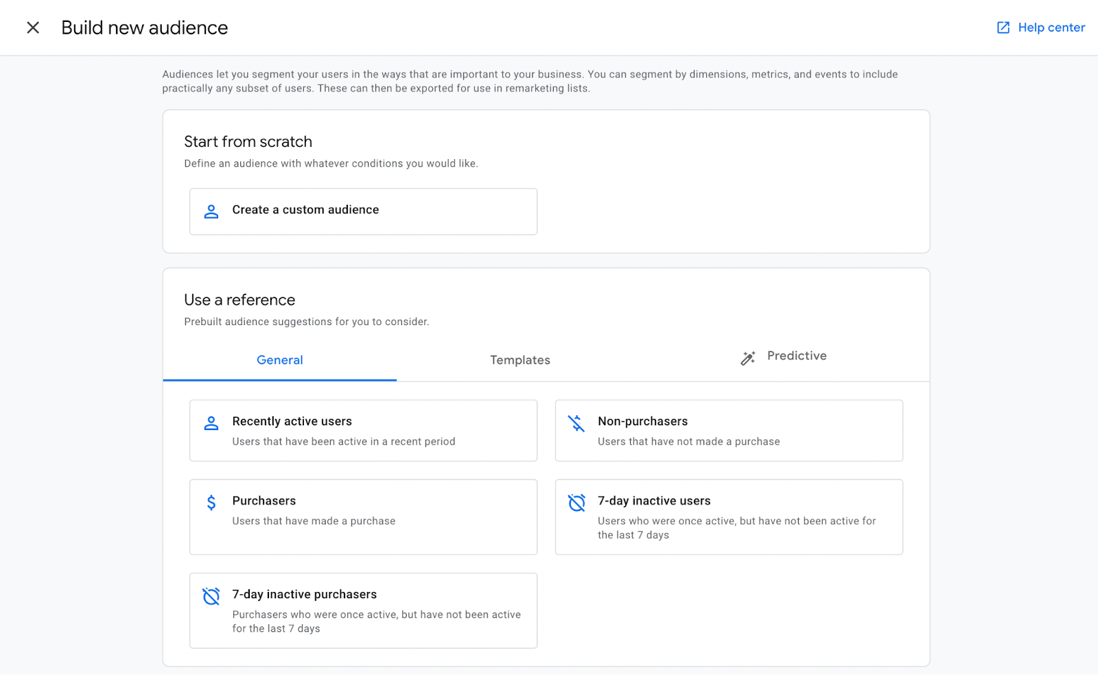 Audiences in Google Analytics