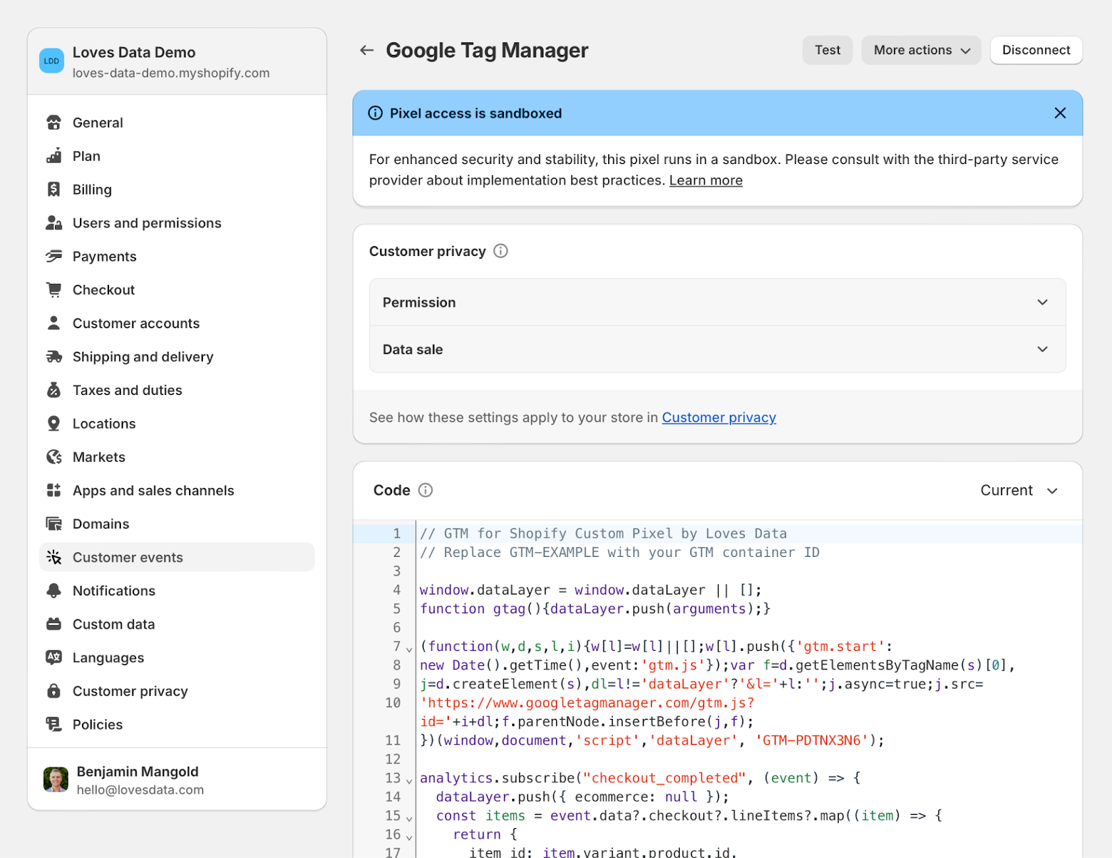 Google Analytics 4: Shopify Using a Custom Pixel
