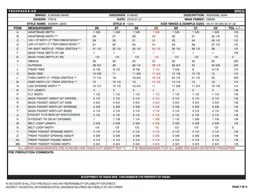 How to Fill in a Tech Pack Template — TECHPACKS.CO
