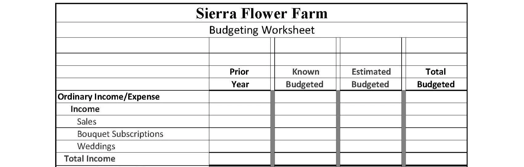 Budgeting for the flower farmer's second year and beyond — Sierra ...