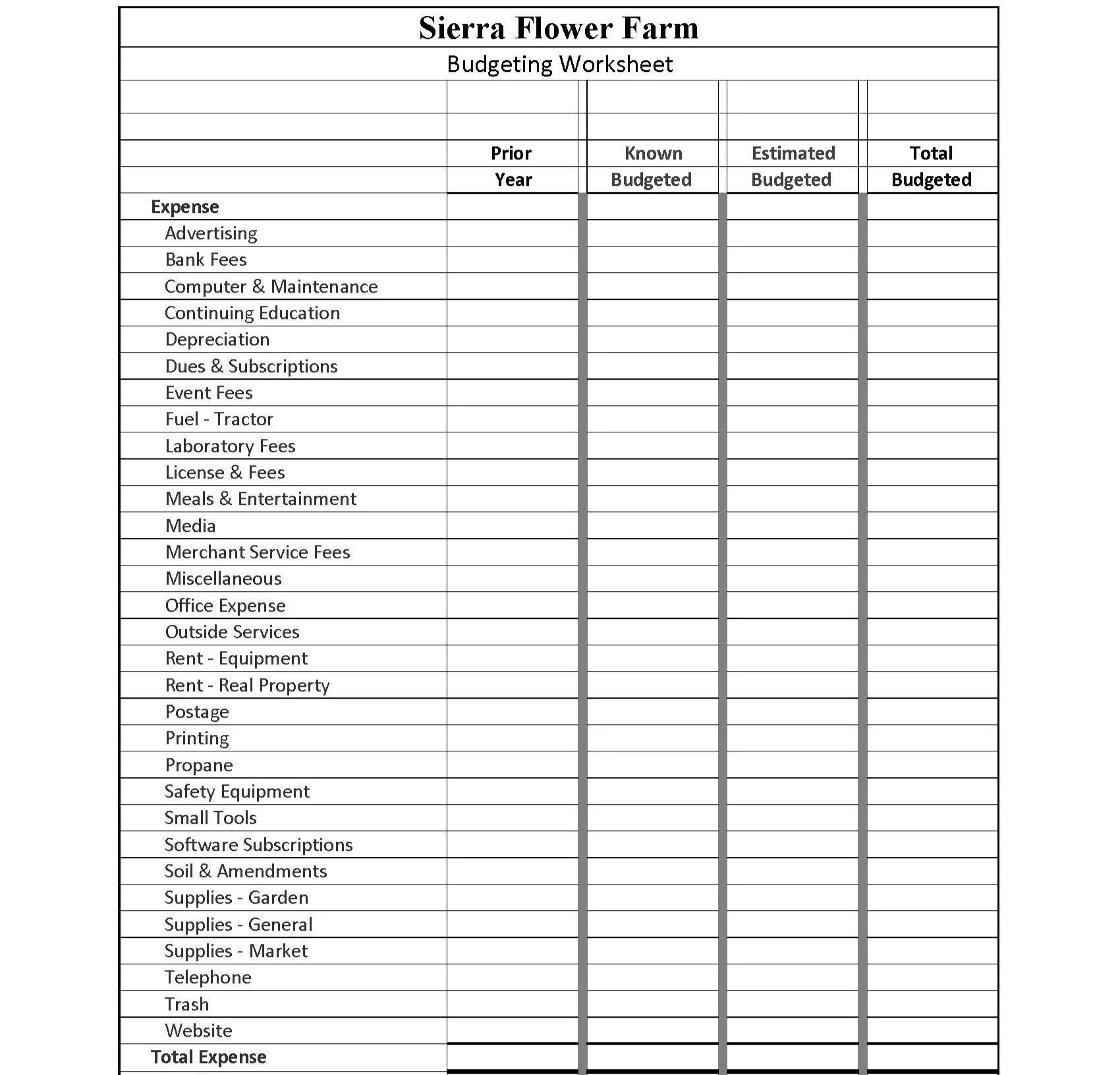 Budgeting for the flower farmer's second year and beyond — Sierra ...