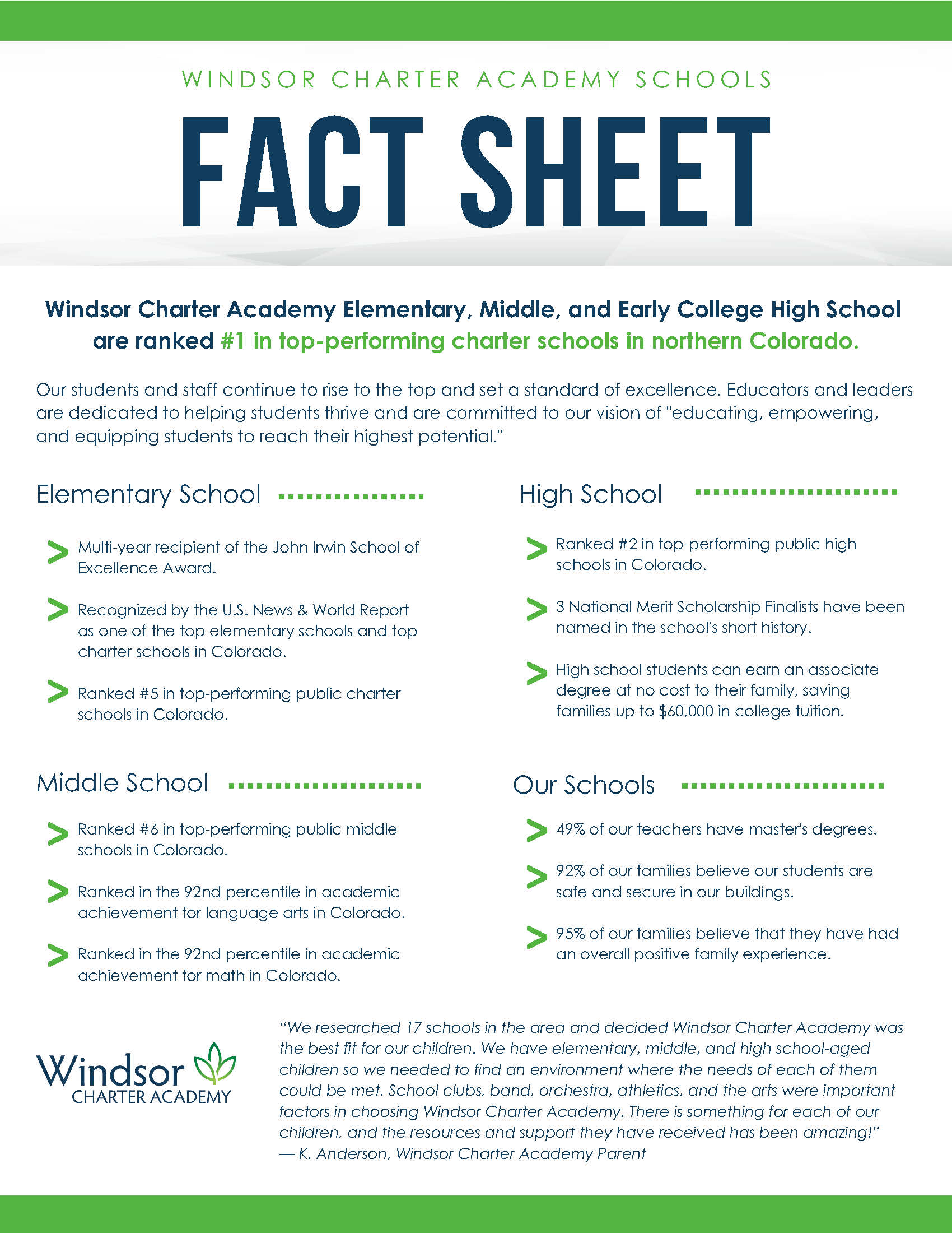 About — Windsor Charter Academy
