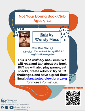 Clearview Library District: Not Your Boring Book Club — Windsor Charter ...