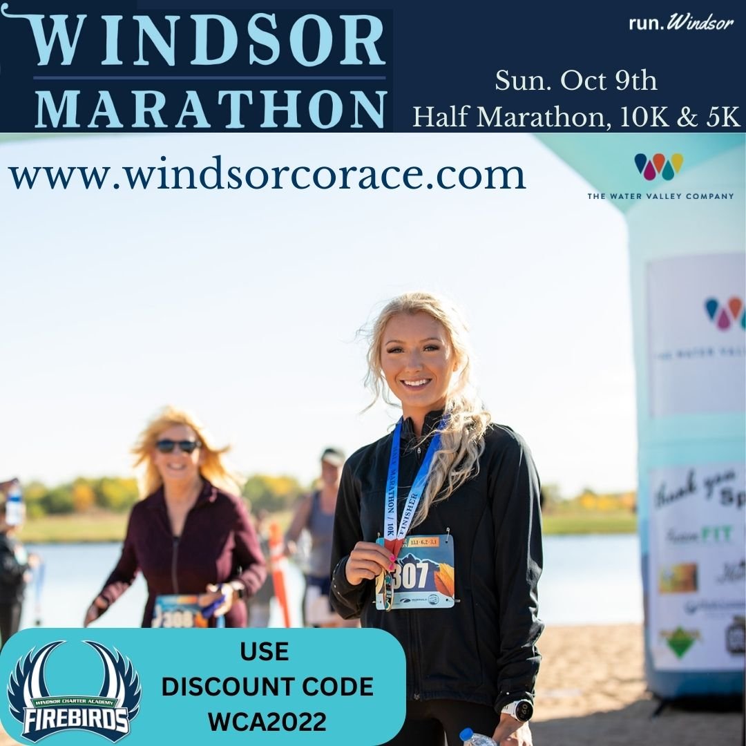 WCA Discount for Windsor Marathon — Windsor Charter Academy