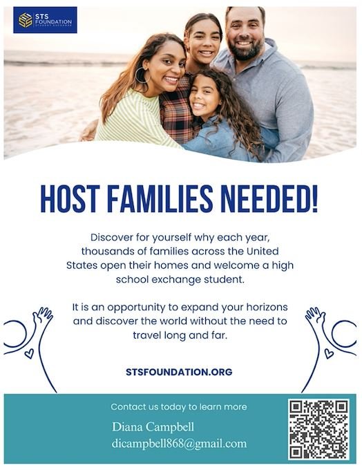 Host Family Needed for Next School Year — Windsor Charter Academy