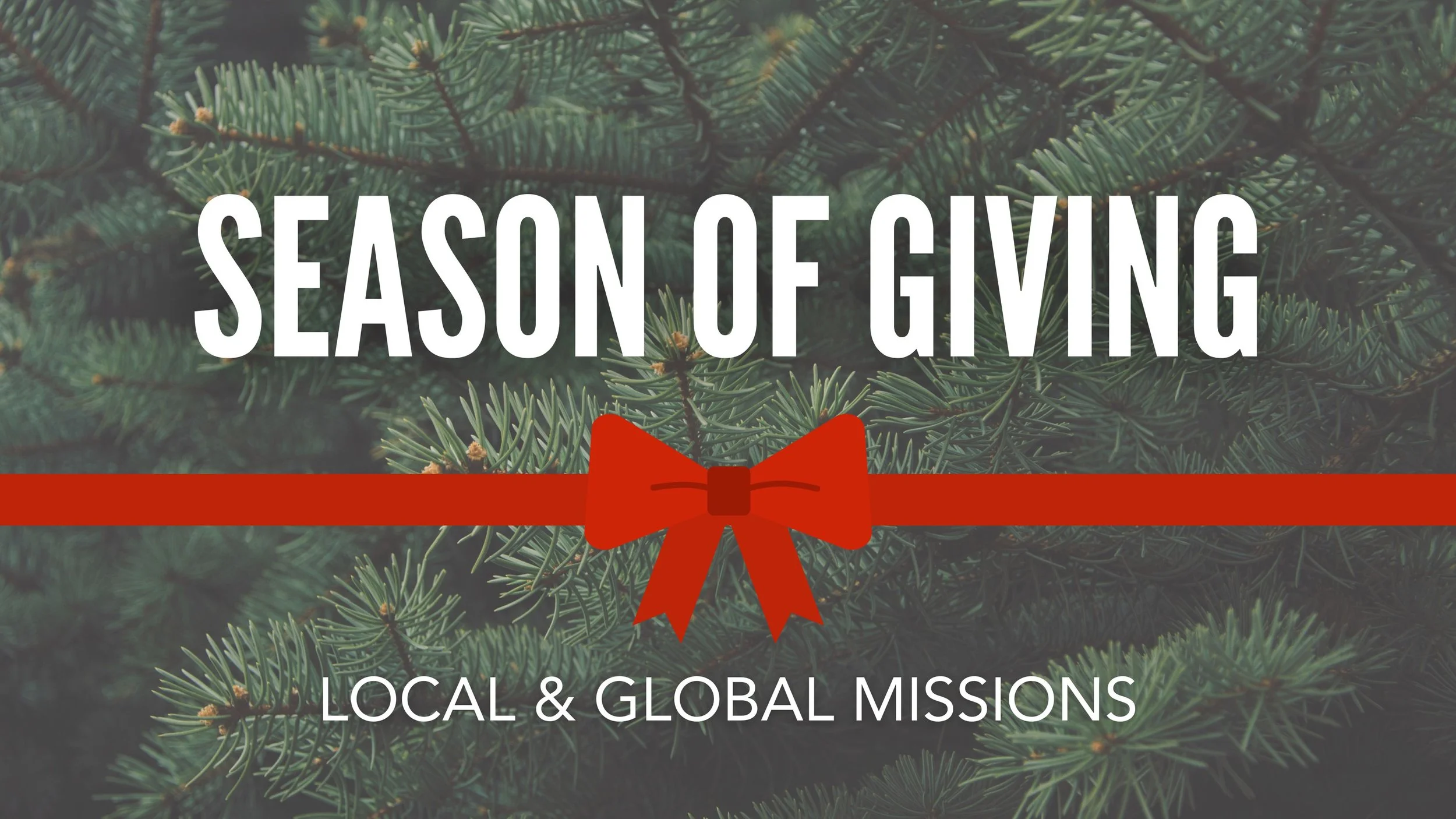 Season of Giving: Local & Global Missions — Karis Church