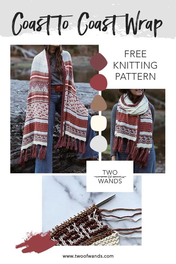 Coast to Coast KAL - Free Knit-Along for the Coast to Coast Wrap — Two ...