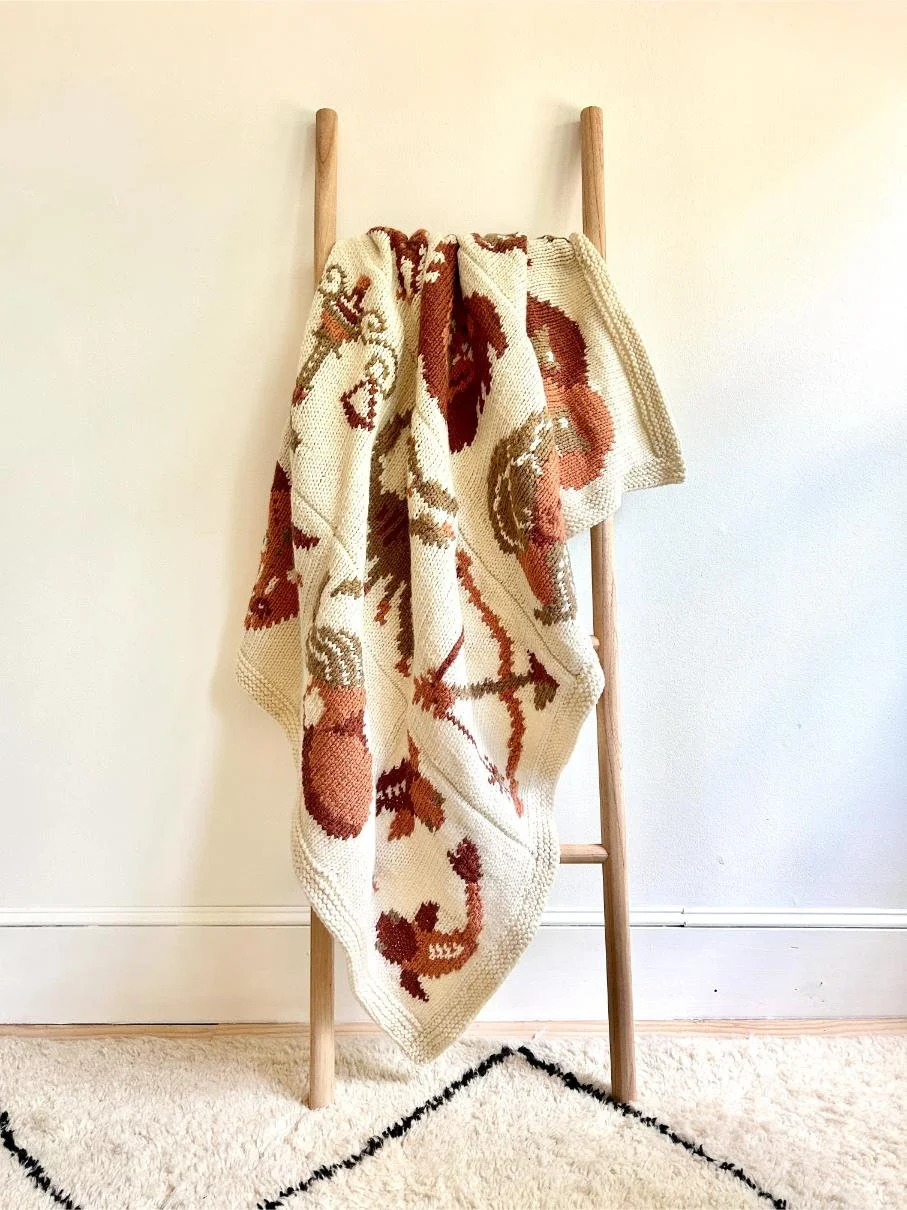 Zodiac Icons Blanket: Assembly and Border — Two of Wands