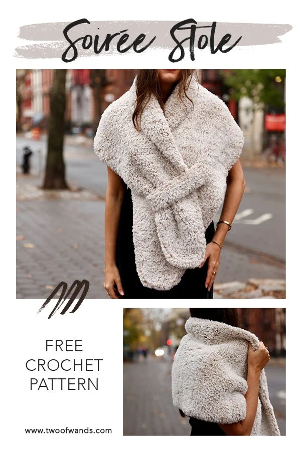 Soirée Stole FREE Crochet Pattern — Two of Wands