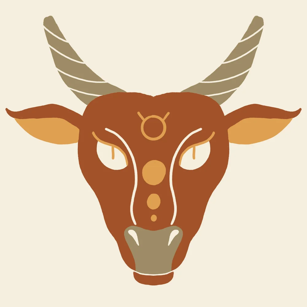 Zodiac Icons Blanket: Taurus — Two of Wands