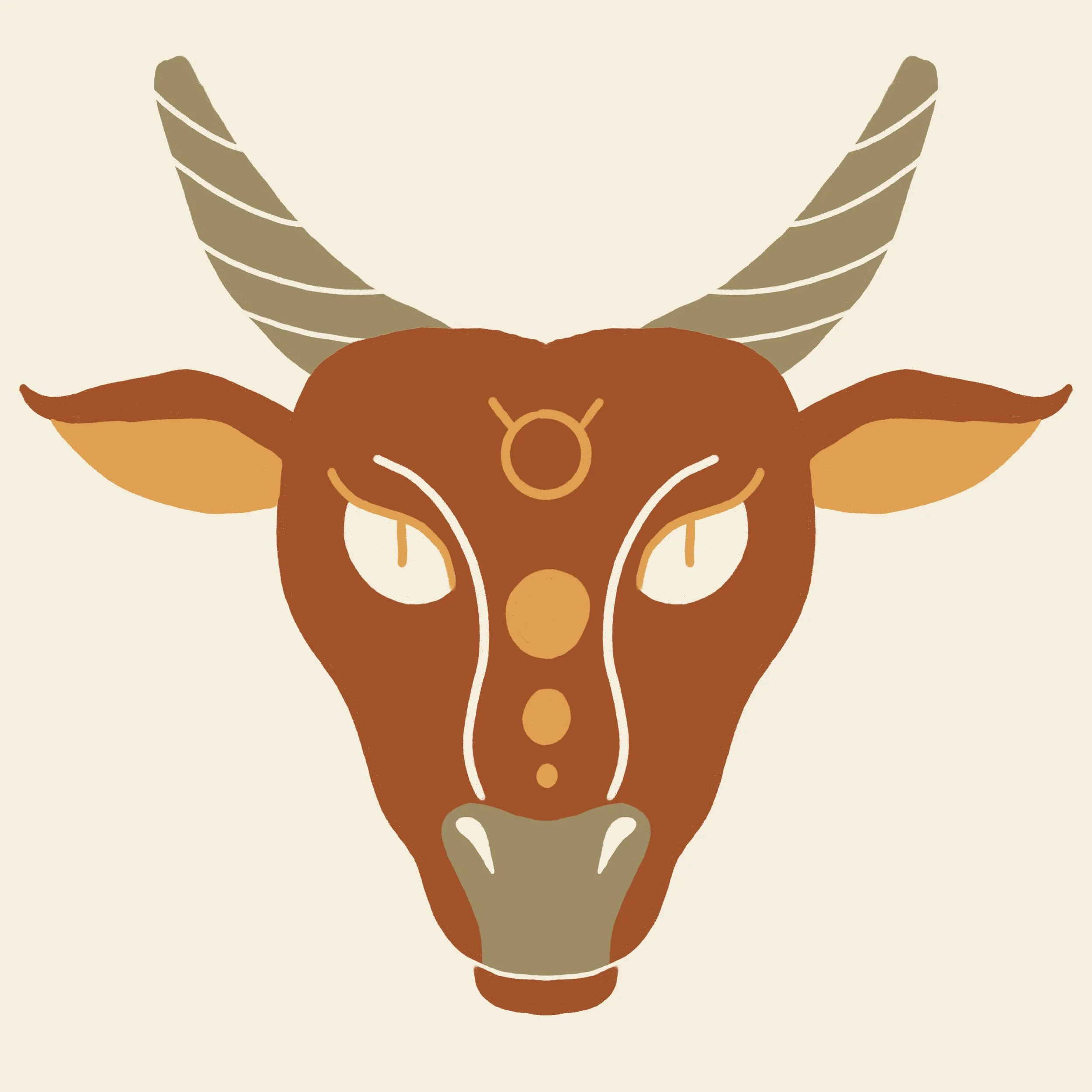 Zodiac Icons Blanket: Taurus — Two of Wands