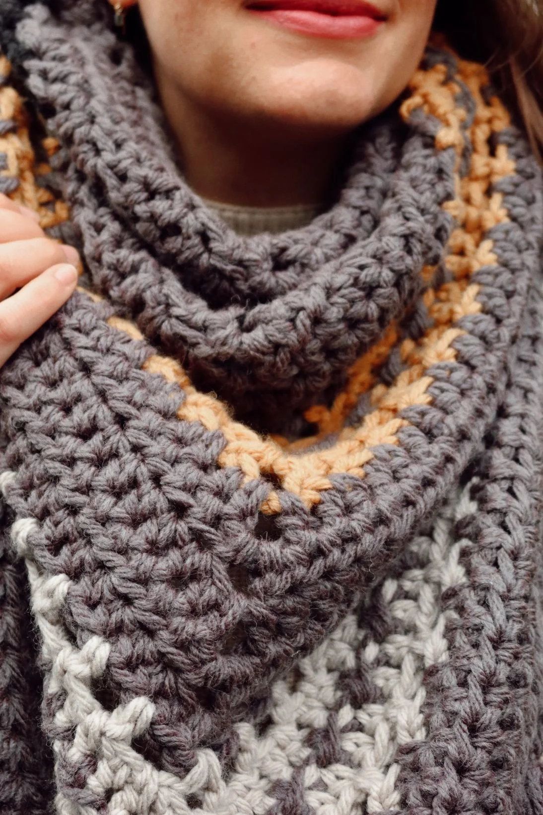 On Track Triangle Wrap FREE Crochet Pattern — Two of Wands