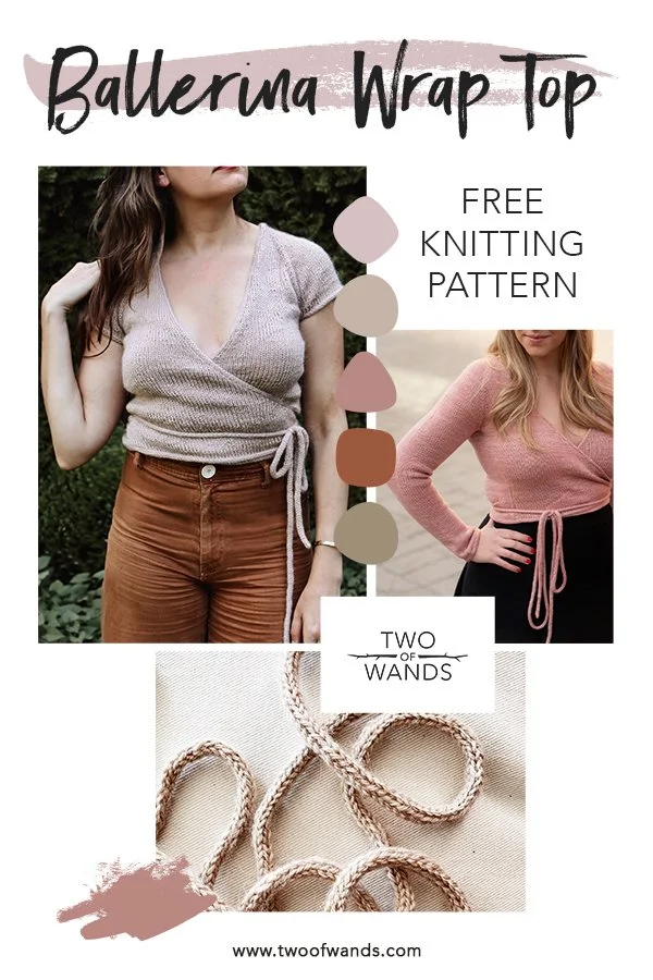 Ballerina Wrap Top FREE Knitting Pattern — Two of Wands
