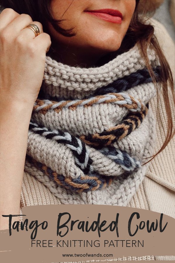 Tango Braided Cowl FREE Knitting Pattern — Two of Wands