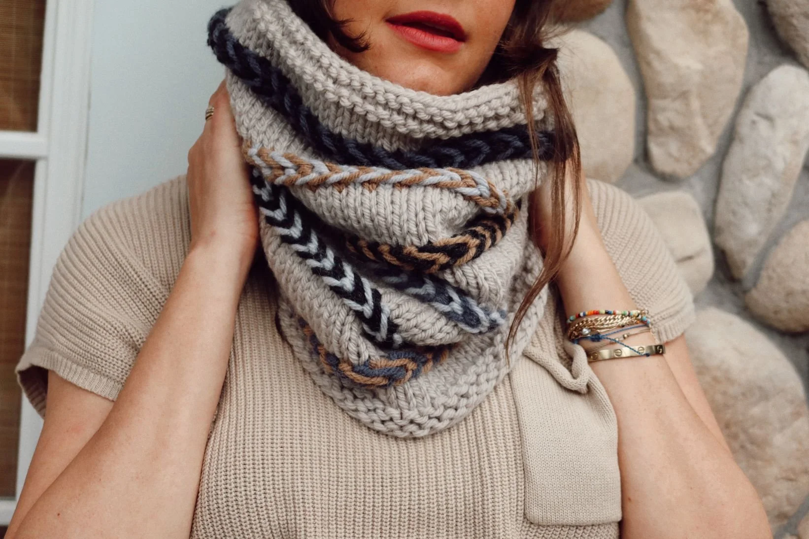 Tango Braided Cowl FREE Knitting Pattern — Two of Wands