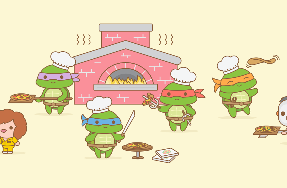 Cute Baby Ninja Turtles Wallpaper