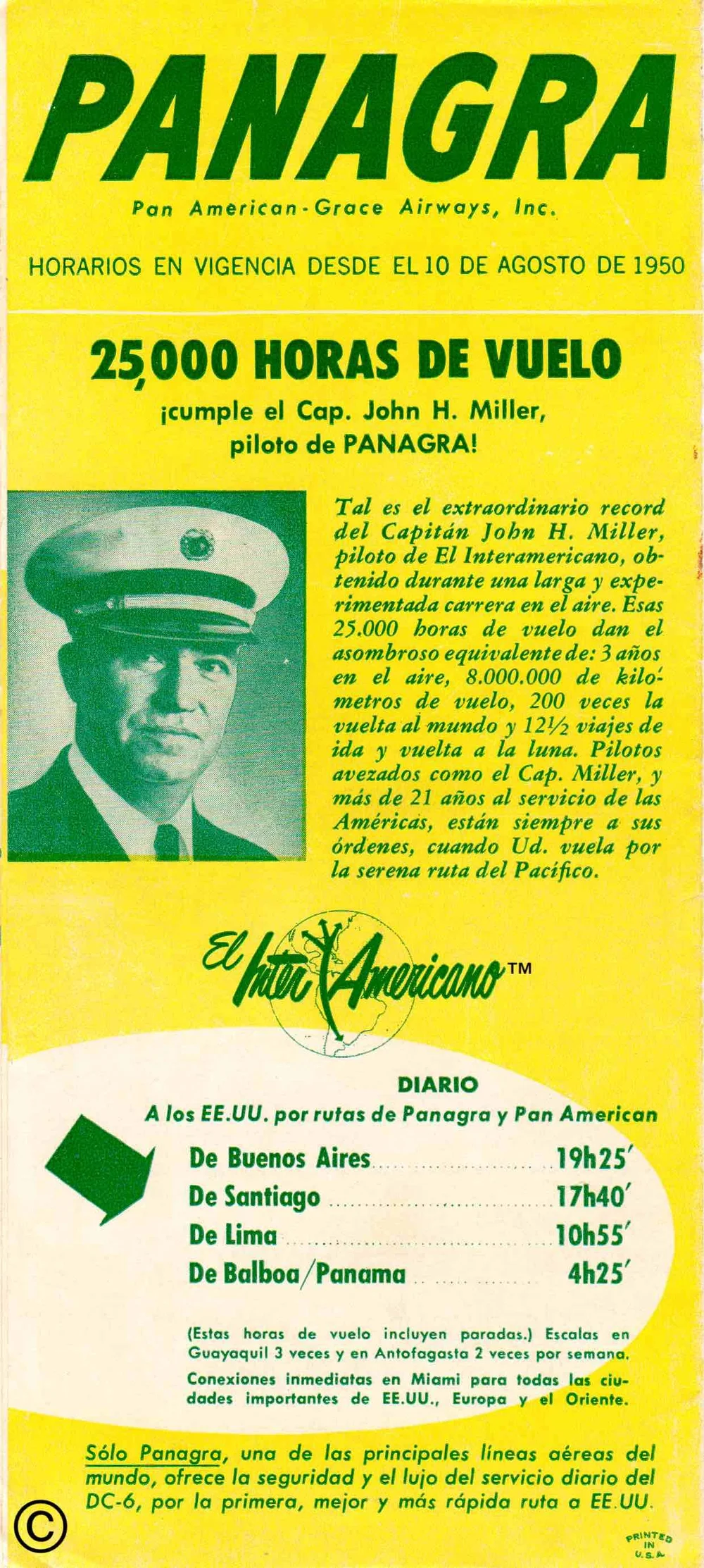Panagra Timeline 1950–1967 | Tracing the Aviation History