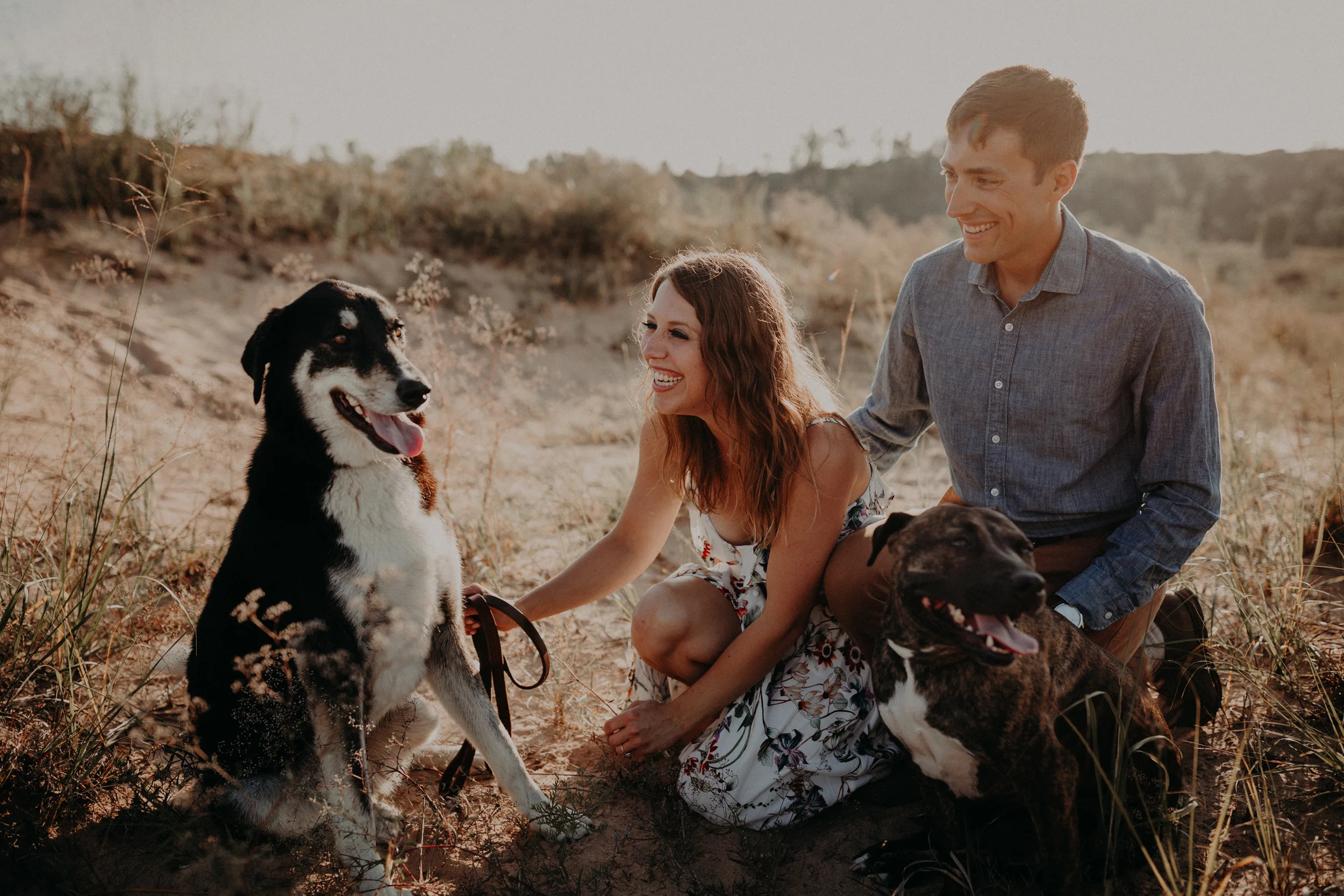 Unique Sleeping Bear Dunes Golden Hour Engagement Session — Dan Cox ...