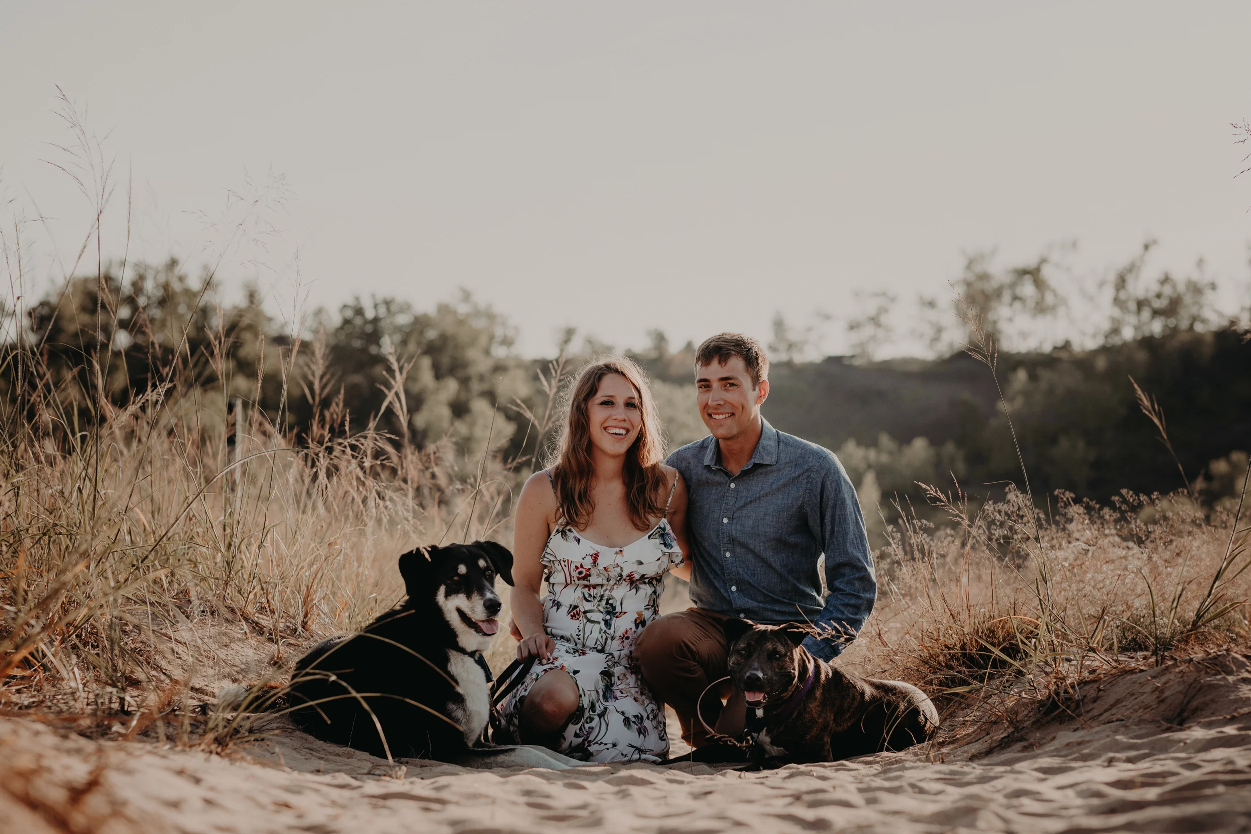 Unique Sleeping Bear Dunes Golden Hour Engagement Session — Dan Cox ...