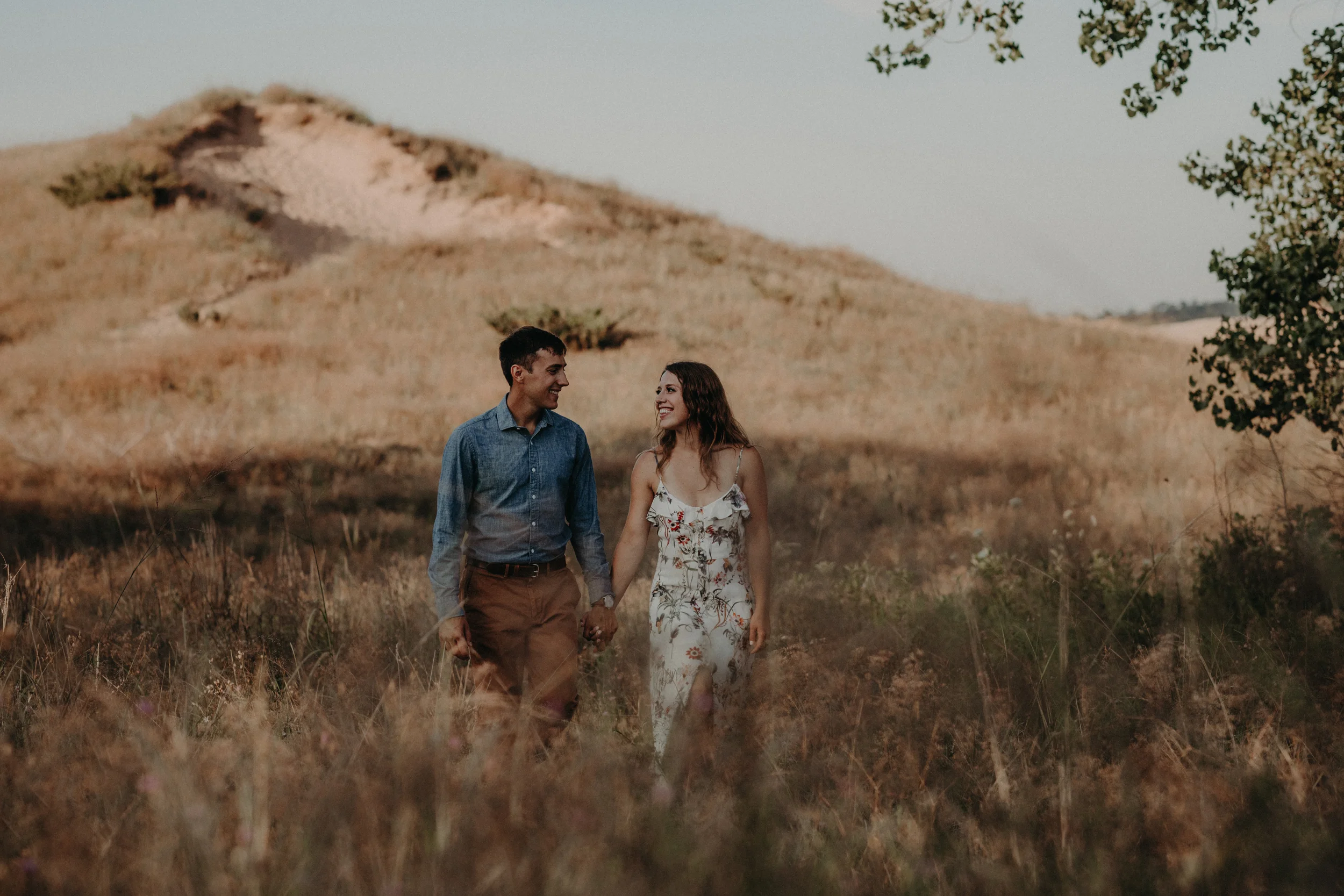 Unique Sleeping Bear Dunes Golden Hour Engagement Session — Dan Cox ...
